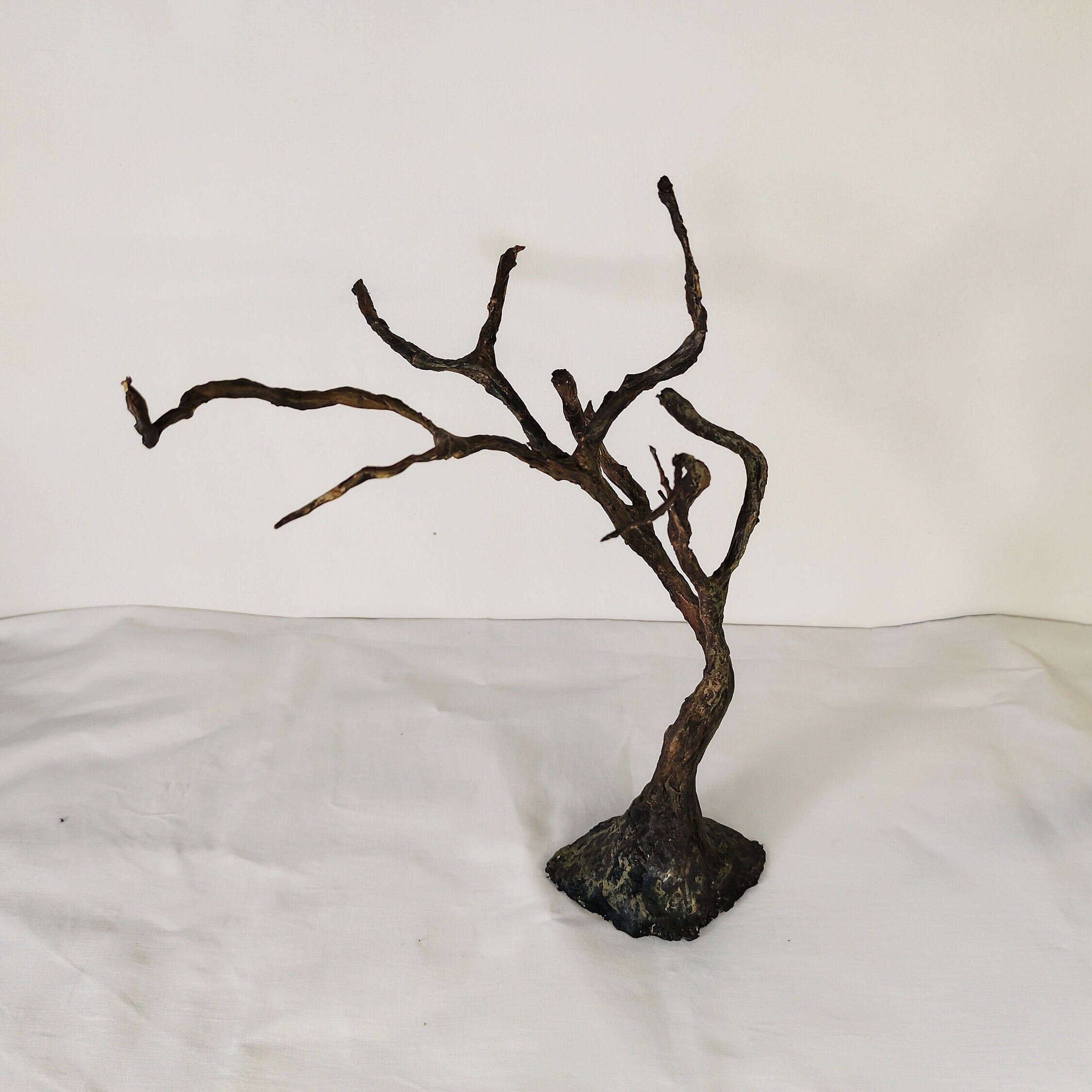 Tree Art Statuehandmade Paper Clay Treedecorative - Etsy