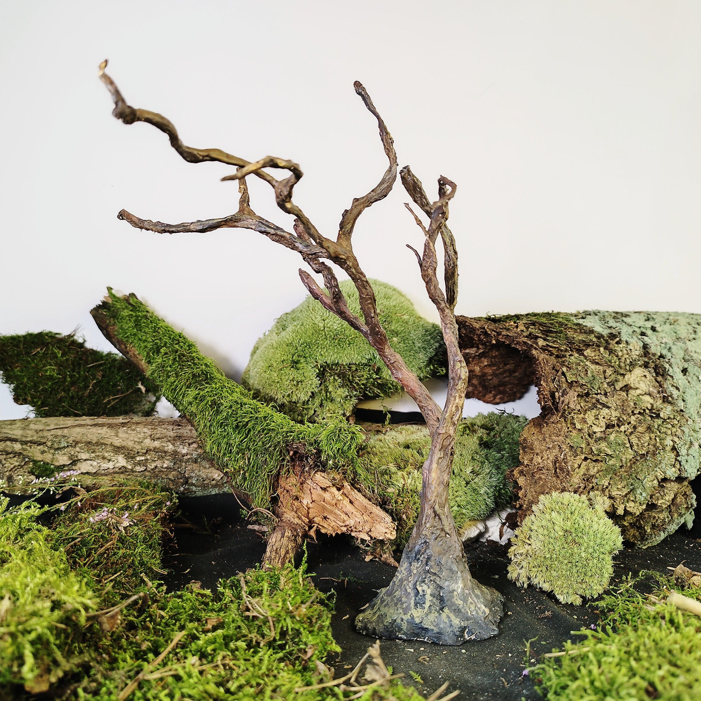 Tree Art Statue,handmade Paper Clay Tree,decorative Tree,winter Tree ...