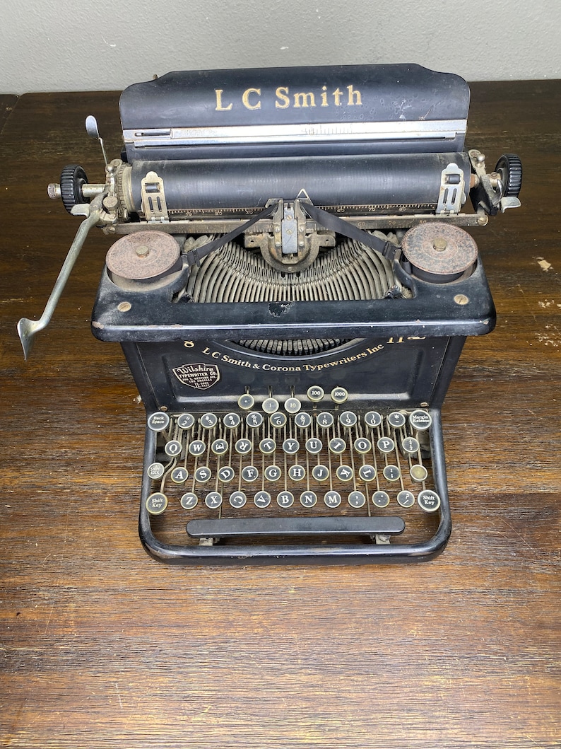 Antique LC Smith & Corona No.8 Type Writer - Etsy