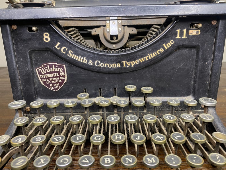 Antique LC Smith & Corona No.8 Type Writer - Etsy
