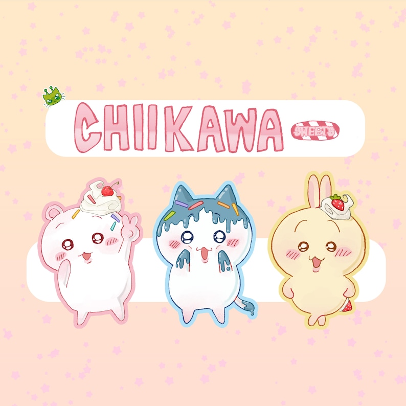 Sweets Themed Chiikawa Stickers - Etsy
