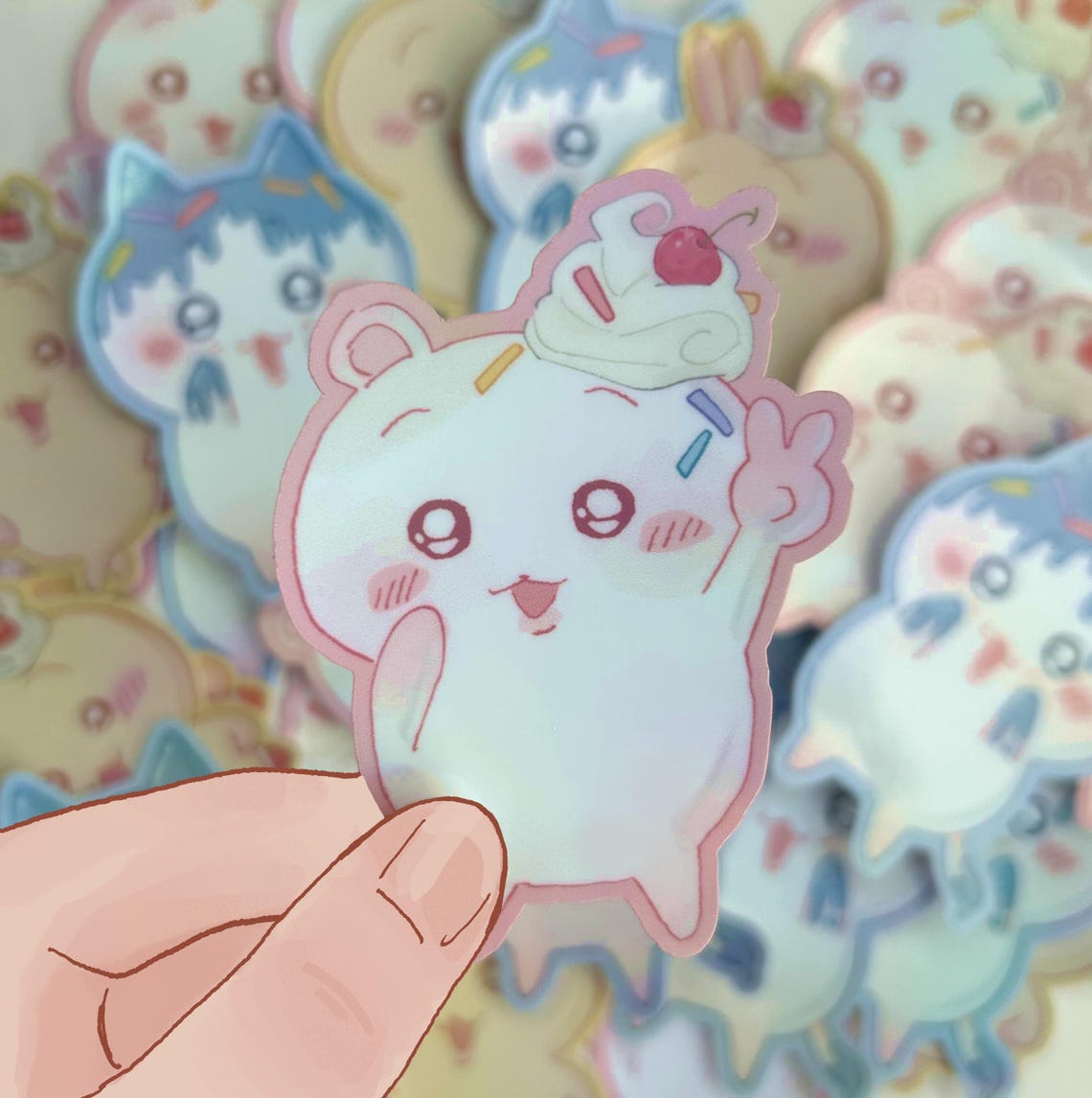 Sweets Themed Chiikawa Stickers - Etsy