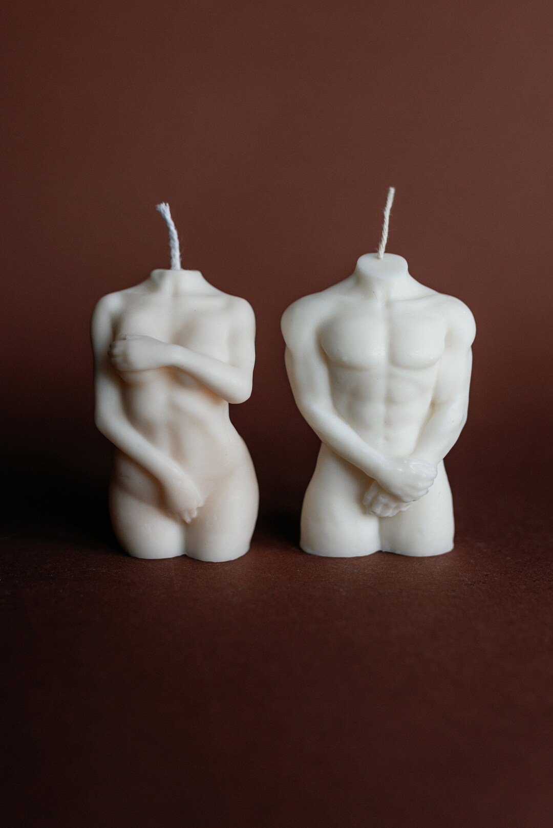Female & Male Body Torso Candles - Set of 2 - Etsy