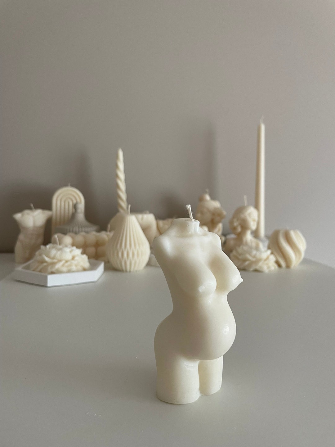 Pregnant Woman Body Candle Female Body Candle Beauty of - Etsy