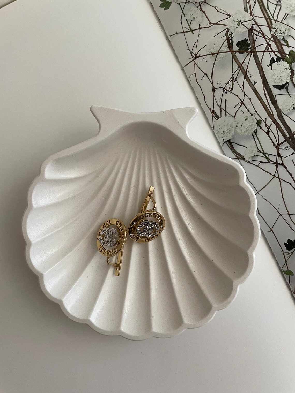 Seashell Concrete Jewelry Tray: Trinket Dish (3.9x3.9 Inches) - Etsy