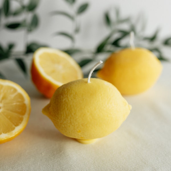Lemon Candle - Etsy