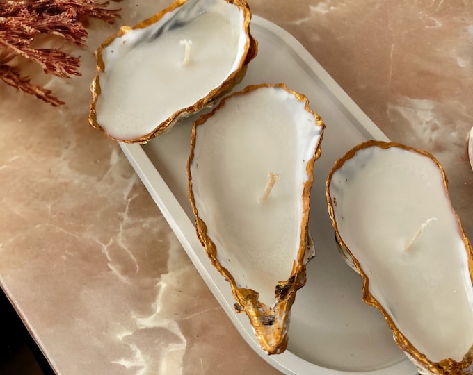 Xs,s,m Seashell Candle, Clam Shell Tea Light - Etsy