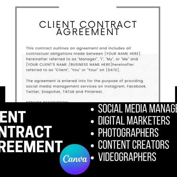 Onboarding Agreement Template - Etsy