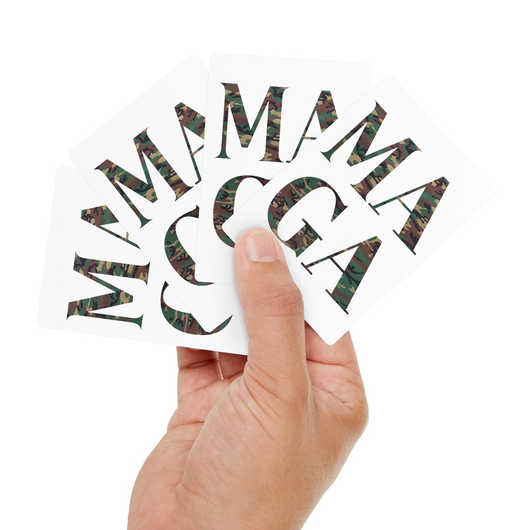Trump Camo MAGA Poker Cards, Republican Gift Ideas, Make America Great ...