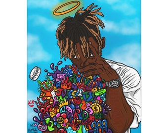 Juice Wrld Canvas Art - Etsy