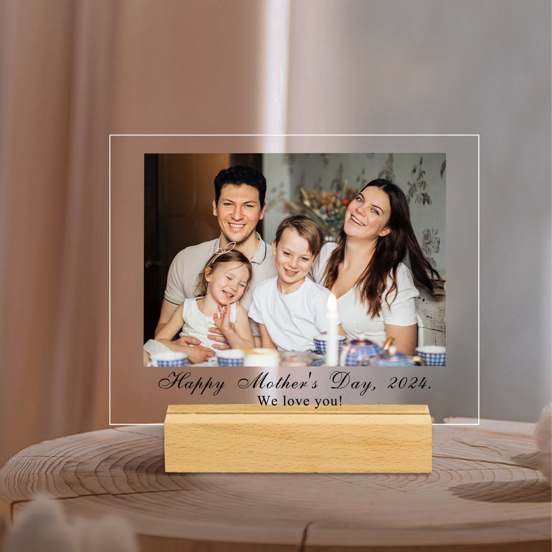 Personalized Photo Plaque With Stand, Custom Photo Wedding Gift, Photo ...