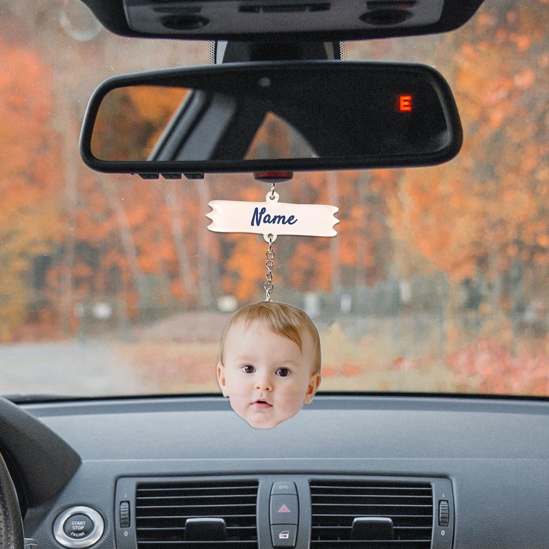 Custom Photo Car Ornament, Custom Hanging Car Hanger,pet Photo Charm ...
