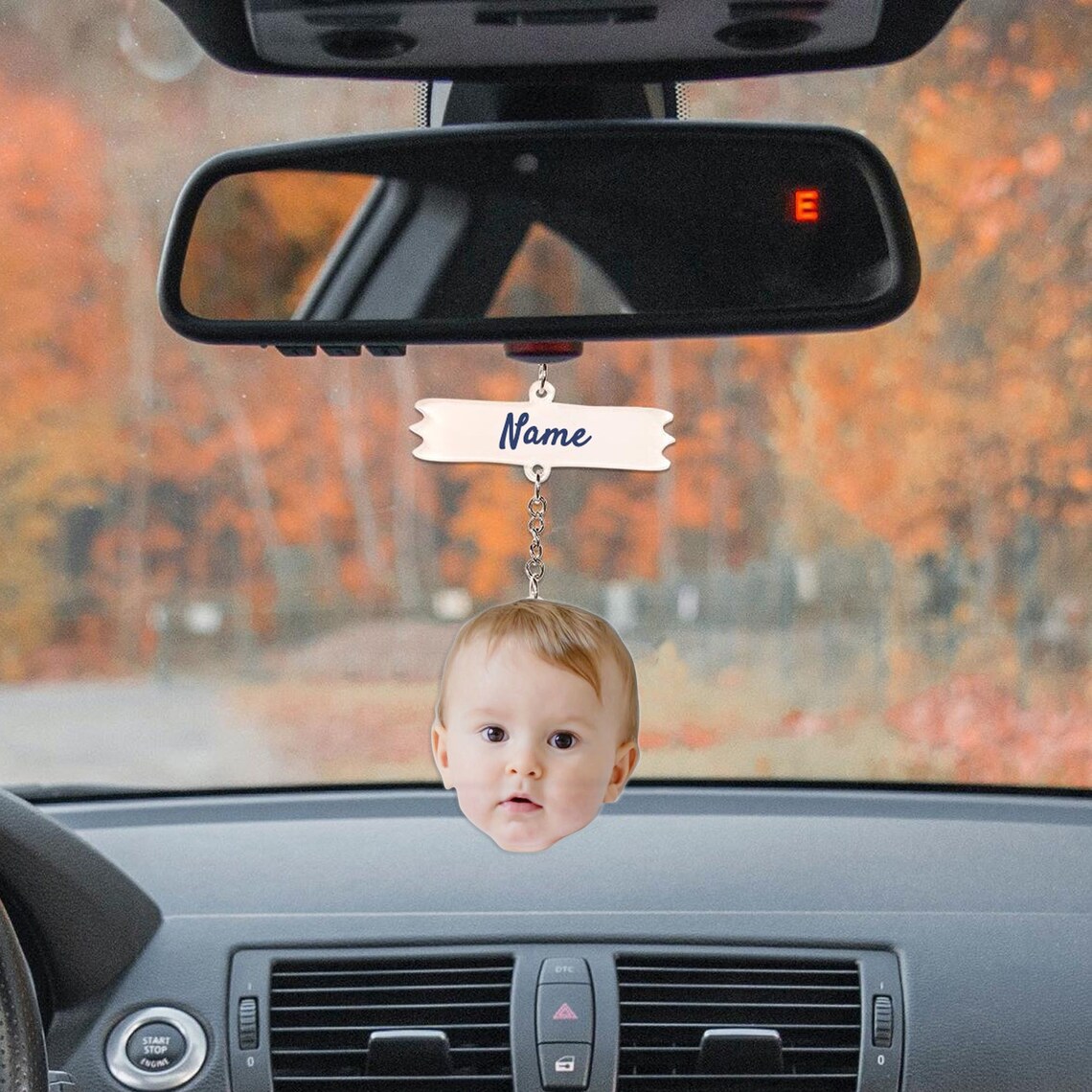 Custom Photo Car Ornament, Custom Hanging Car Hanger,pet Photo Charm ...