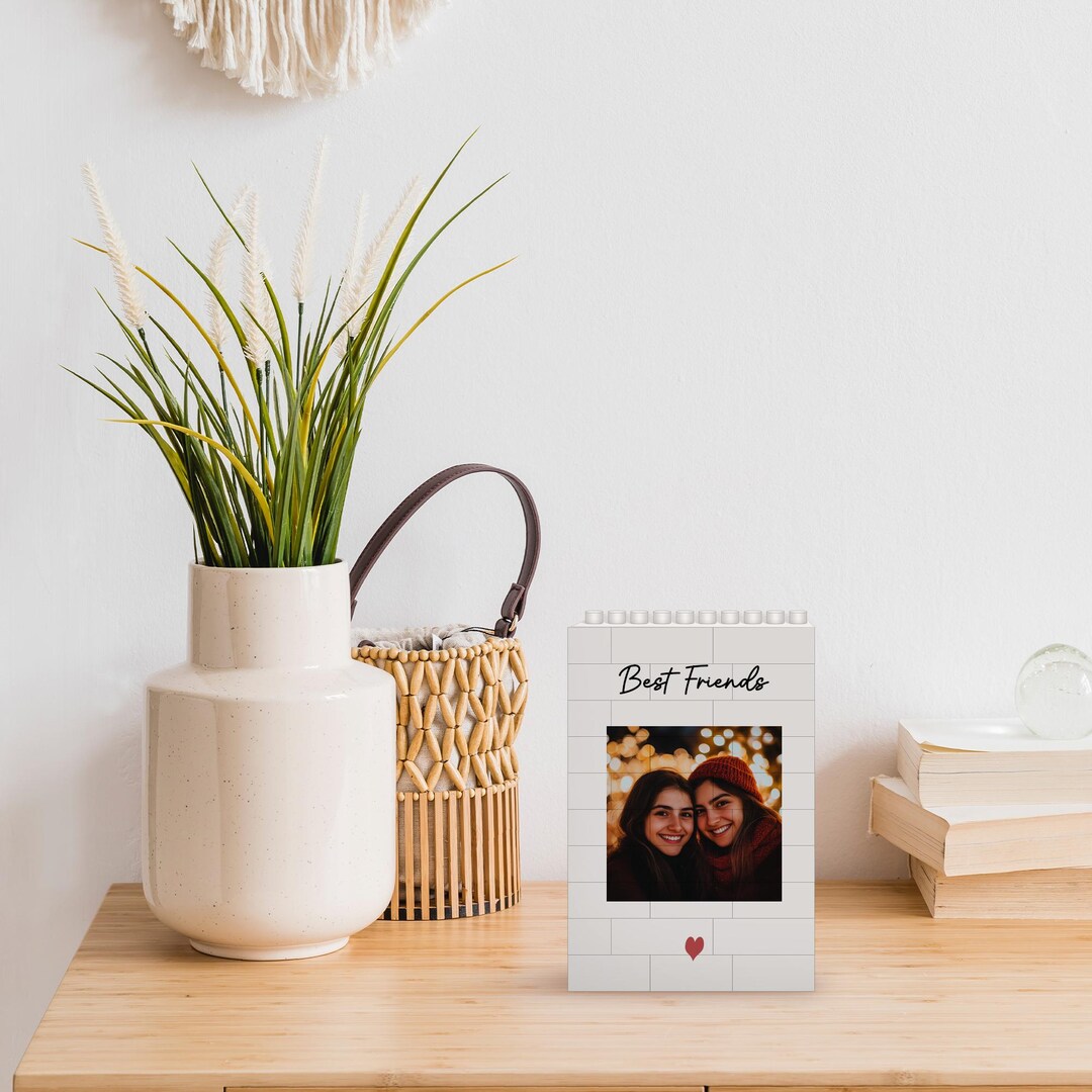 Personalised Brick Photo Block, Custom First Date Brick Puzzle, Photo ...