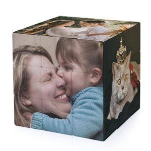 Custom Personalized 6 Photo Cube Puzzle Gift for Friends and Kids ...