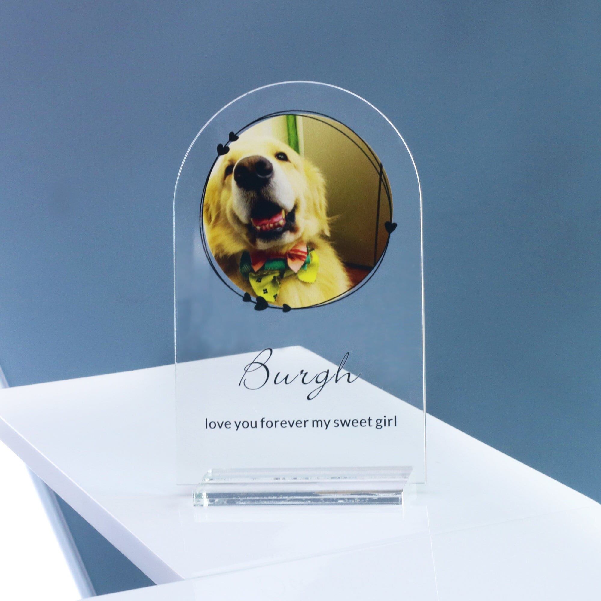 Dog Memorial Plaque, Acrylic Dog Memorial, Acrylic Photo Block, Dog ...