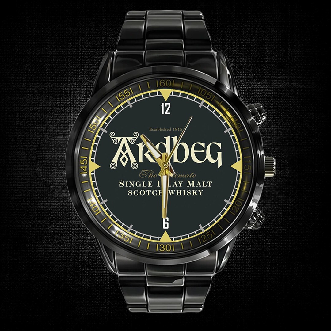 Ardbeg Single Islay Malt Scotch Whisky Logo Watch for Men Sport Metal ...