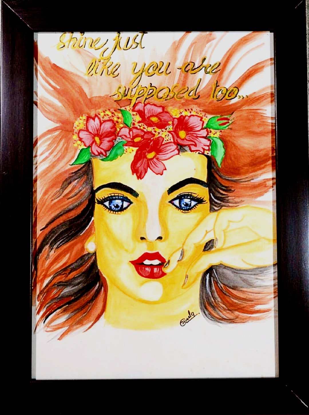 Poster Color Painting Handmade Gifts Original Painting. - Etsy