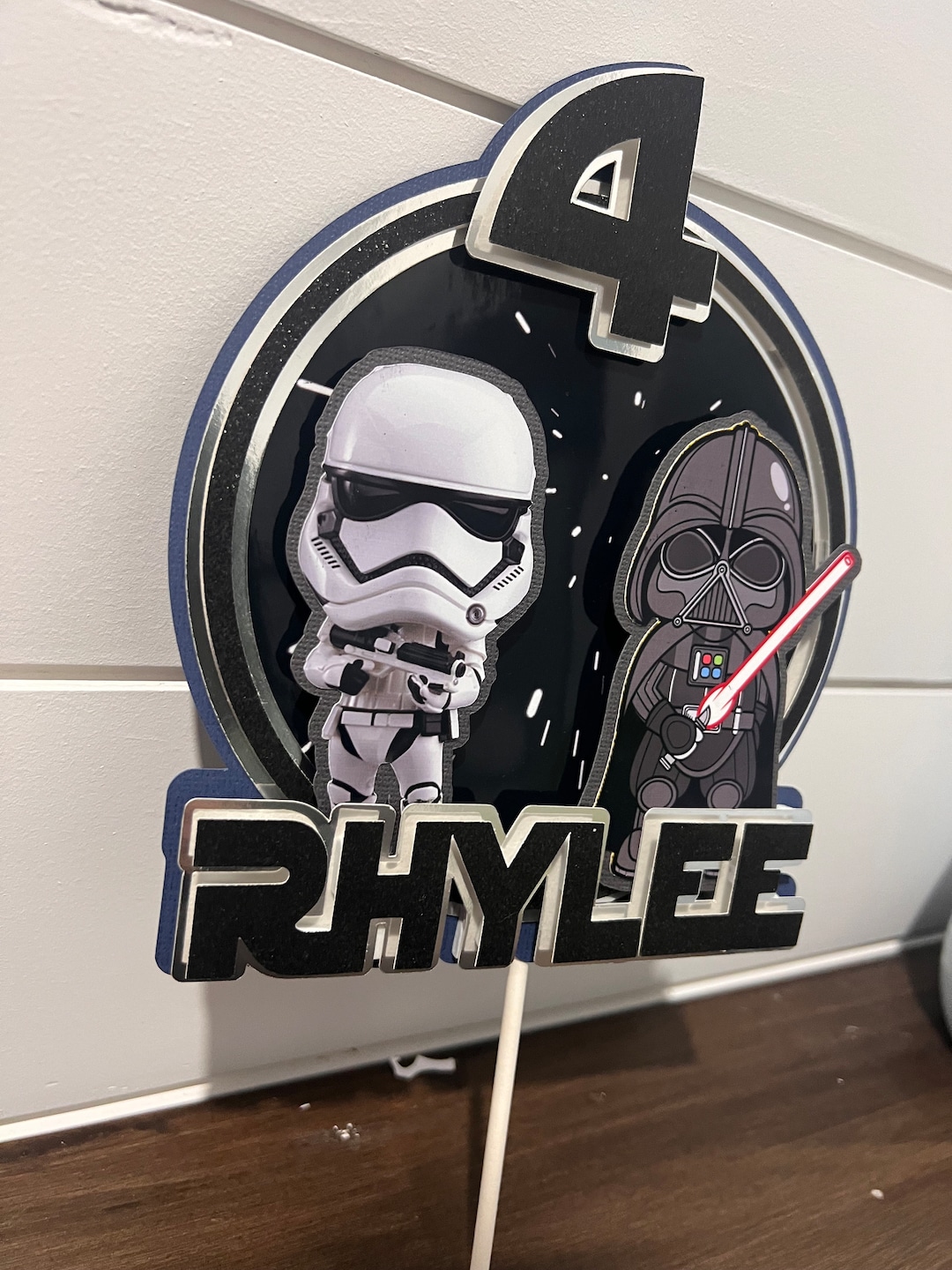 Star Wars Cake Topper Storm Trooper Cake Topper Darth - Etsy