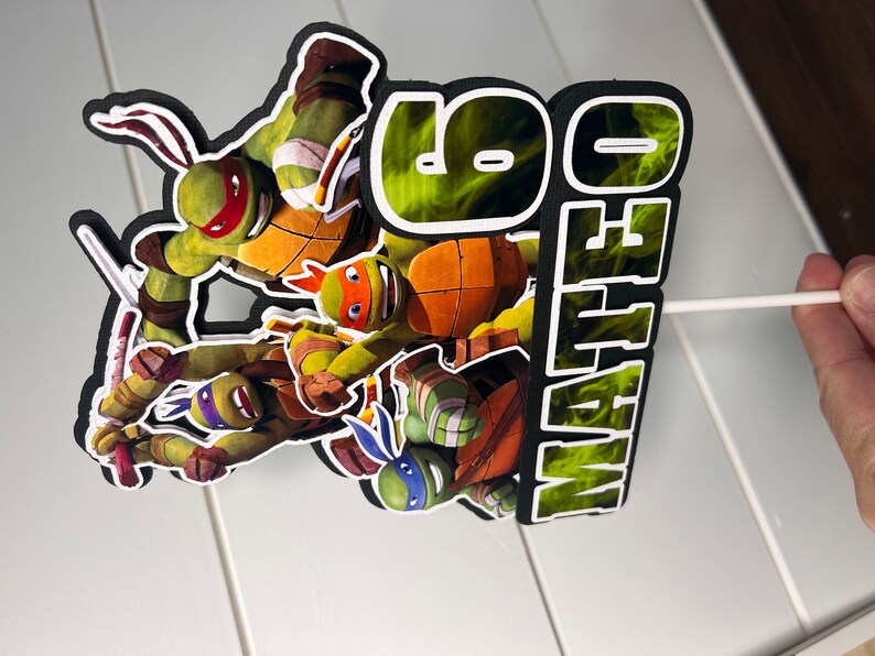 Ninja Turtles Theme Cake Topper Ninja Turtles Theme Birthday - Etsy