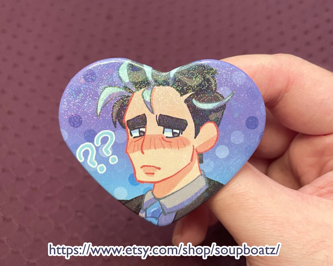 Pokemon SV Larry Heart Button Pin - Etsy