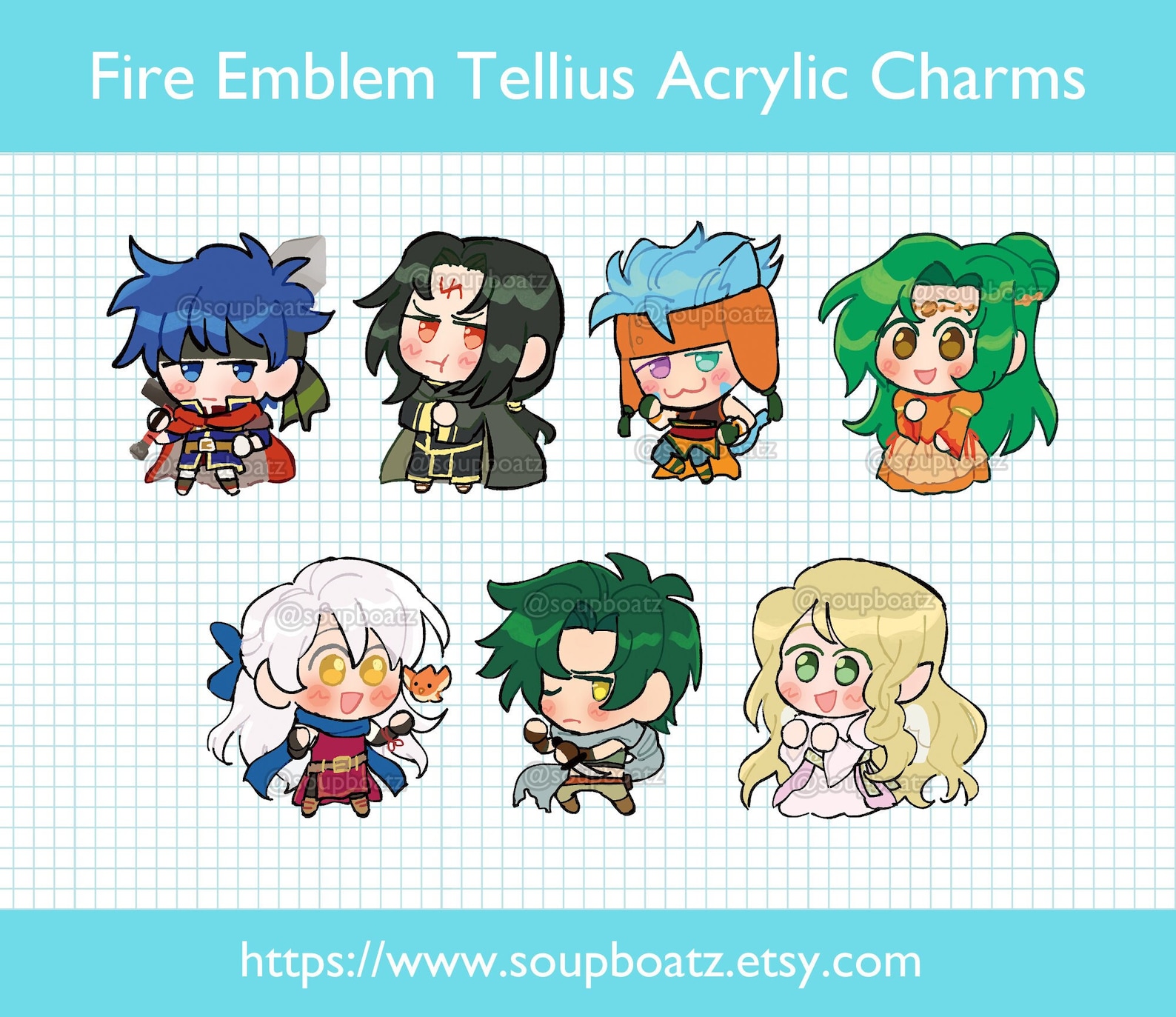 Fire Emblem Tellius Acrylic Charms - Etsy