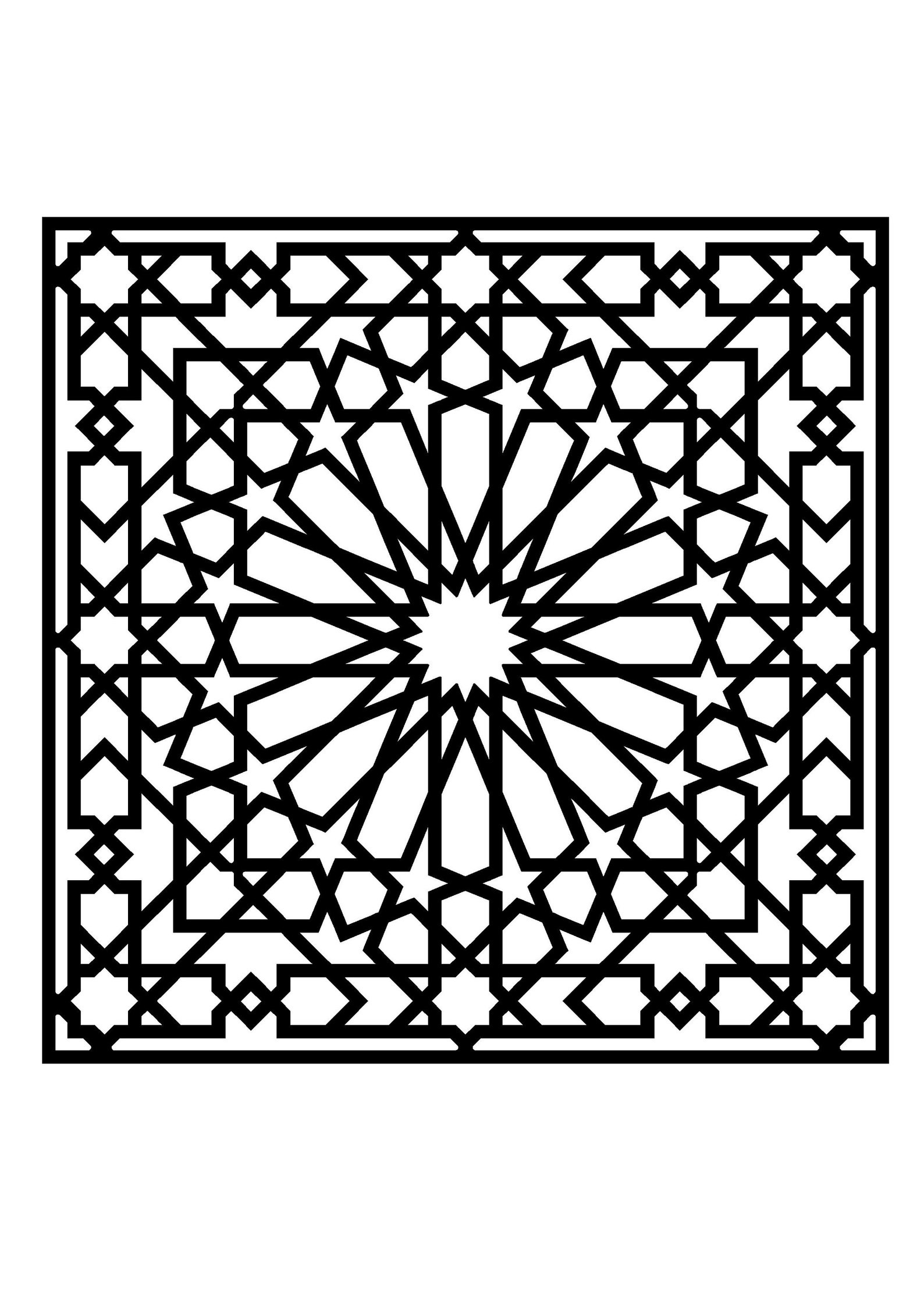 Mughal Design Inspired From Islamic Art in Geometry Metal Wall - Etsy