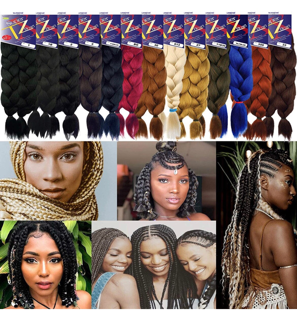 Pre-stretched Braiding Hair Extensions – 48 Inch Long Unfolded - Etsy