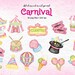 Watercolor Carnival Clipart Set, 30 PNG Files, Digital Download, Circus ...