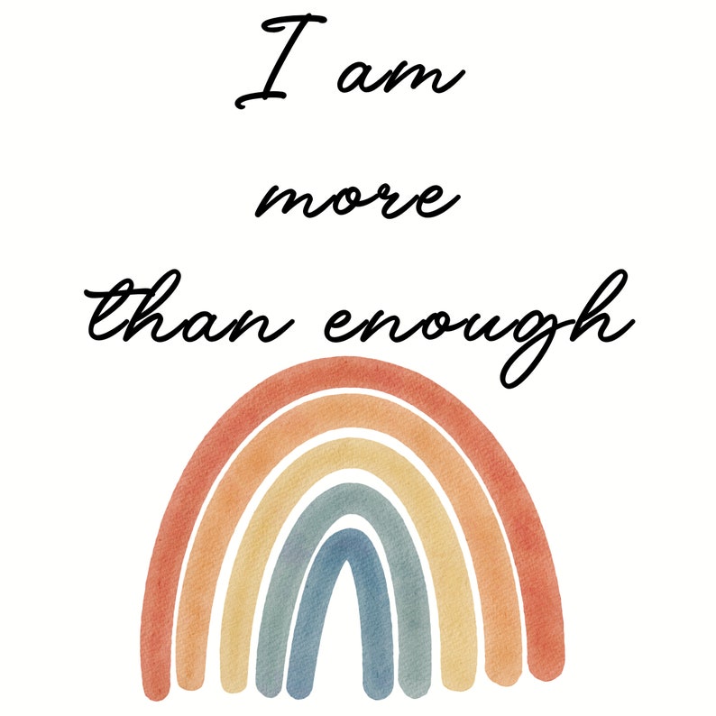 Positive Affirmation Cards - Rainbow Affirmation Cards - Encouragement ...