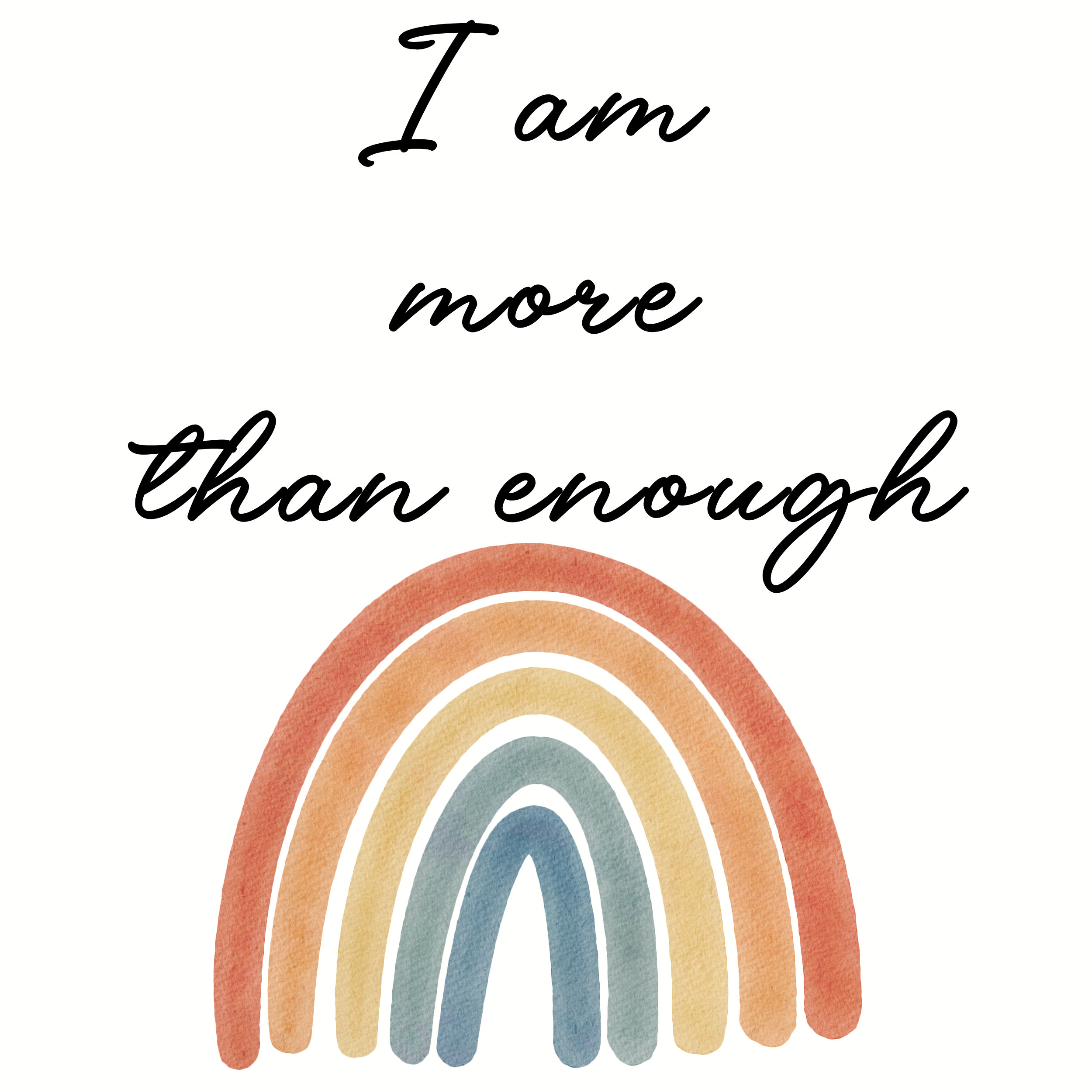 Positive Affirmation Cards - Rainbow Affirmation Cards - Encouragement ...