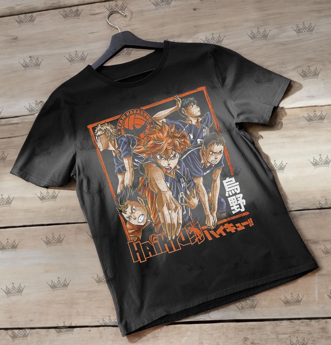 Haikyuu Tshirt Karasuno Volleyball Team Anime Graphic Tee, Hinata Shoyo ...