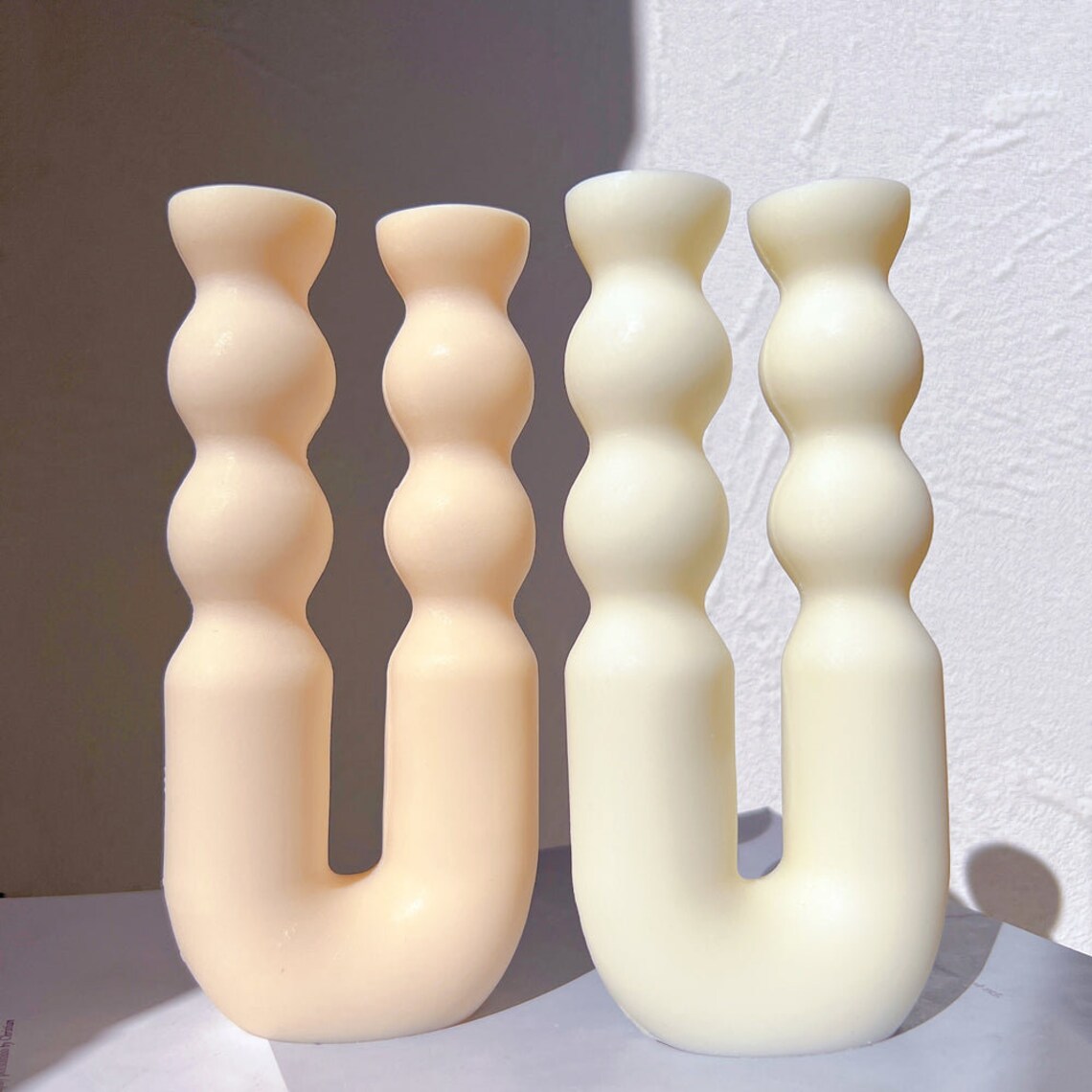 Pillar Arch Taper Curl Candle Mold Cylindrical Aesthetic Soy Wax Tool ...