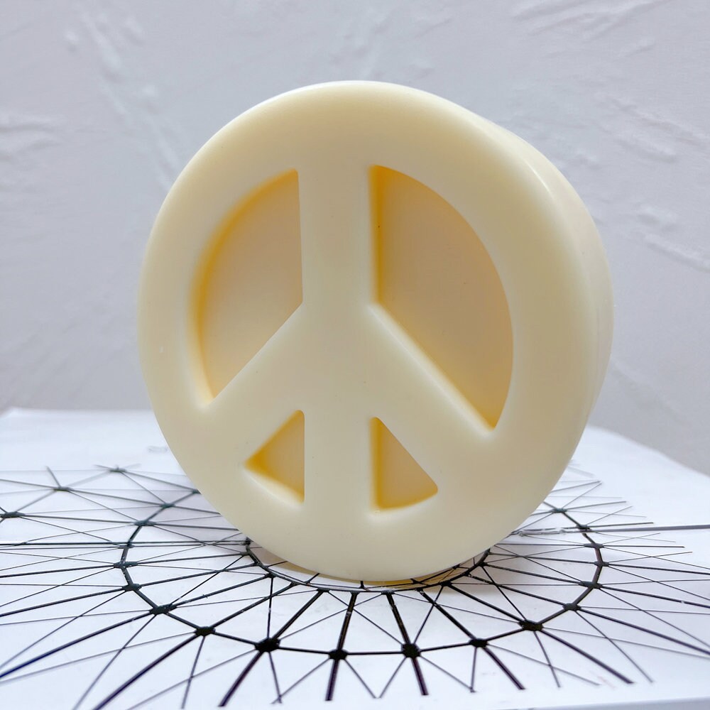 DIY Circle Peace Sign Candle Mold Round Peace Symbol Soy Wax Candles ...