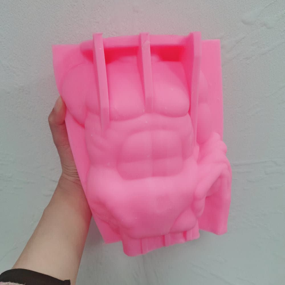 Antique Body Sculpture Male Torso Wax Candle Mold Unique Abdominal ...
