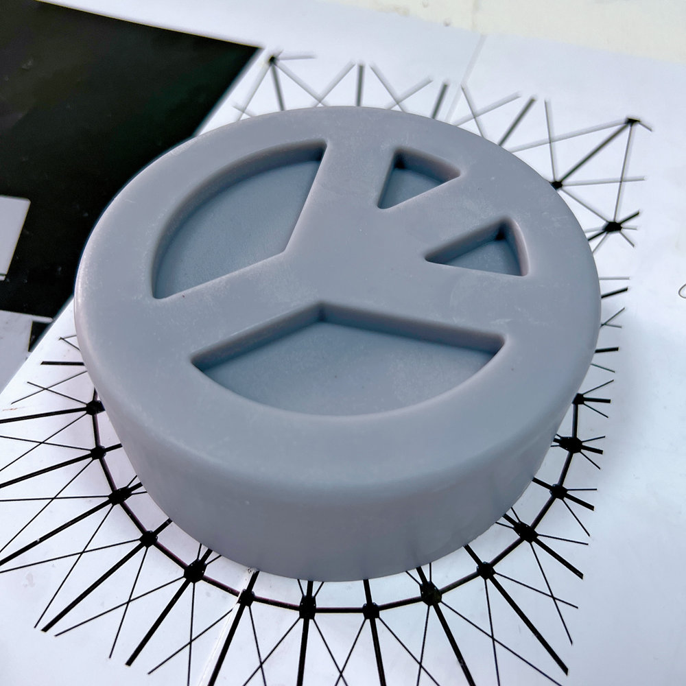 DIY Circle Peace Sign Candle Mold Round Peace Symbol Soy Wax Candles ...