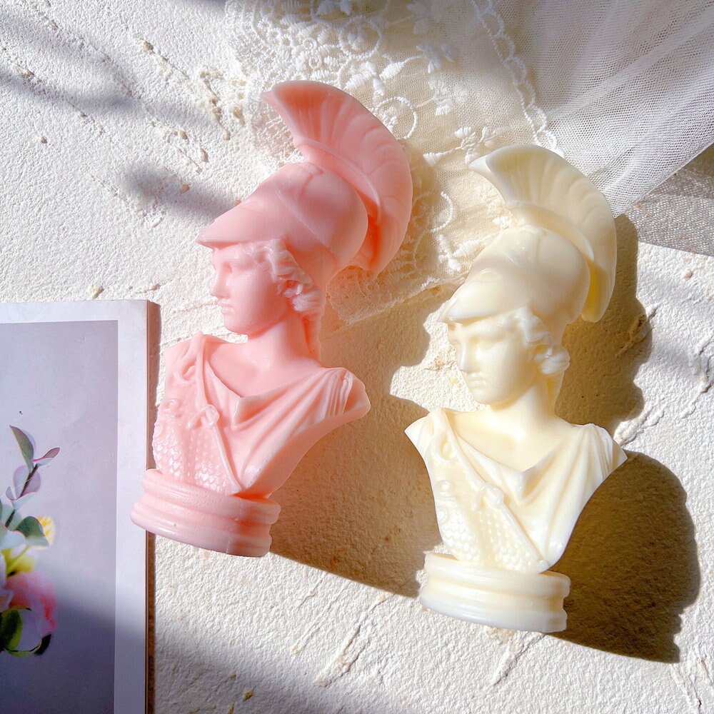 Greek Goddess Athena Statue Candle Mold Ancient Greek Roman - Etsy