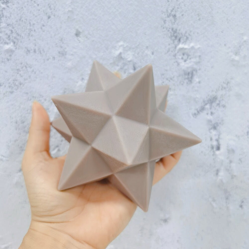 D132 DIY 3D Five Pointed Star Candle Molds Pentagram Moroccan Style ...