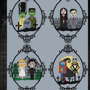 Gothic Love Cross Stitch Pattern, Cross Stitch PDF Pattern, Digital ...