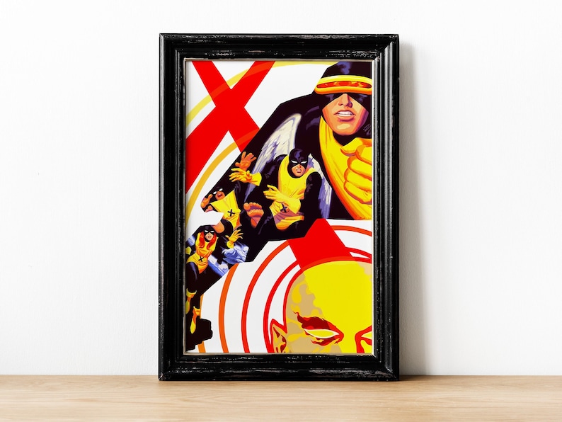 Poster X-men Cyclops Artwork Page Old Comics 2000 Restored - Etsy