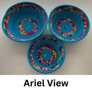 Basket Set | Turquoise Baskets | Blue Baskets | Blue Basket Set ...