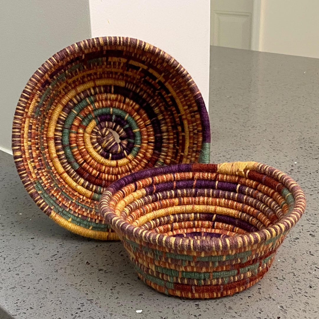 Woven Basket Set | Decorative Basket Set | Artisan Basket Set | Baskets ...