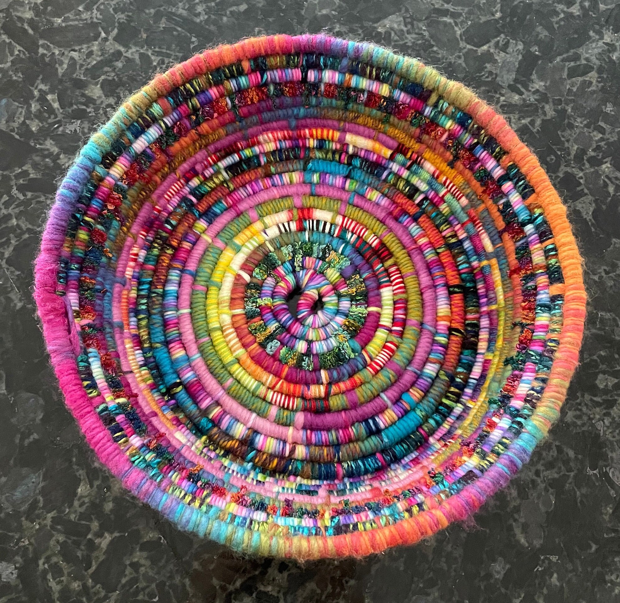 Hippy Decor Woven Basket Eclectic Home Decor Table Decor Foyer Table ...