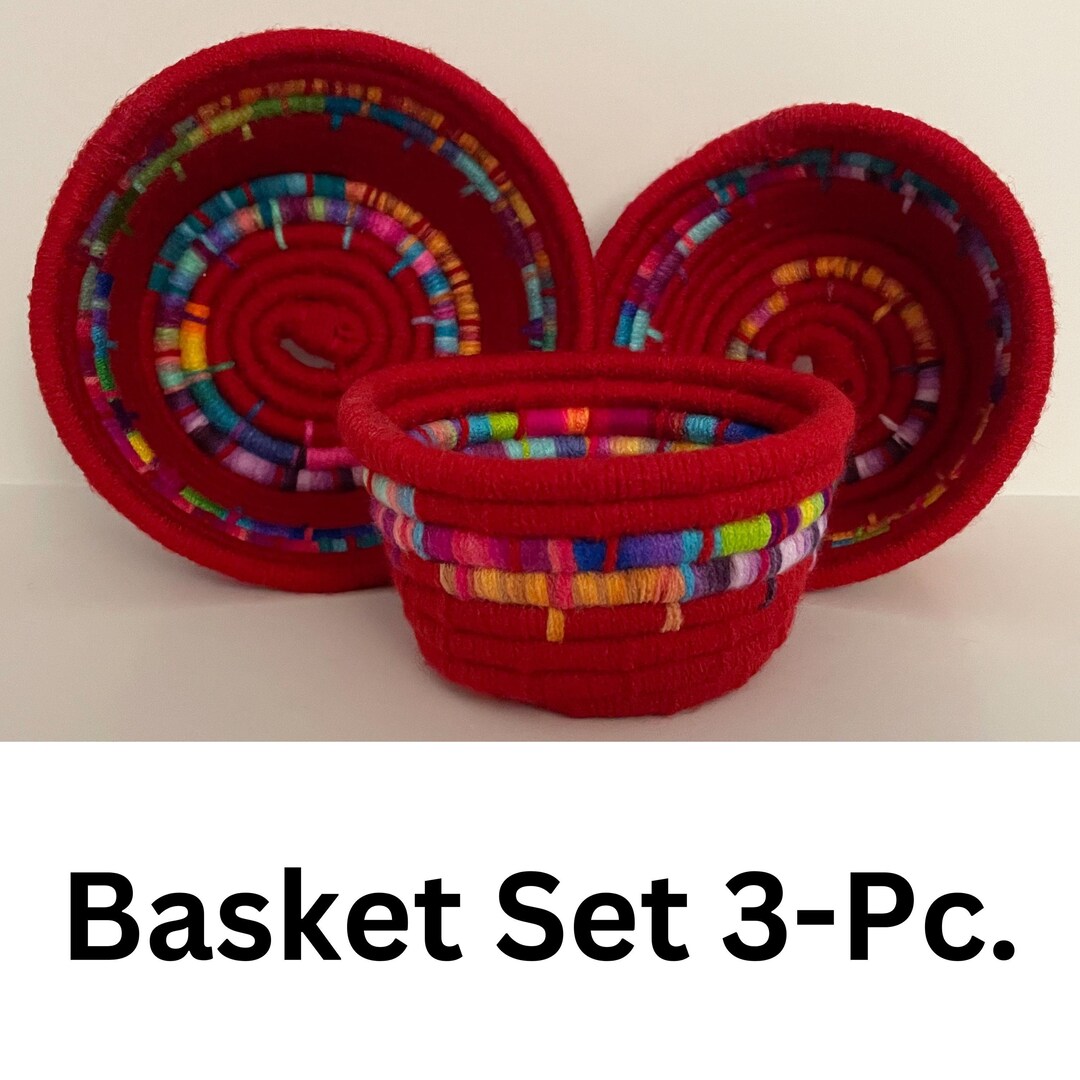 Red Basket Set | Small Basket Set | Cute Basket Set | Small Gift ...