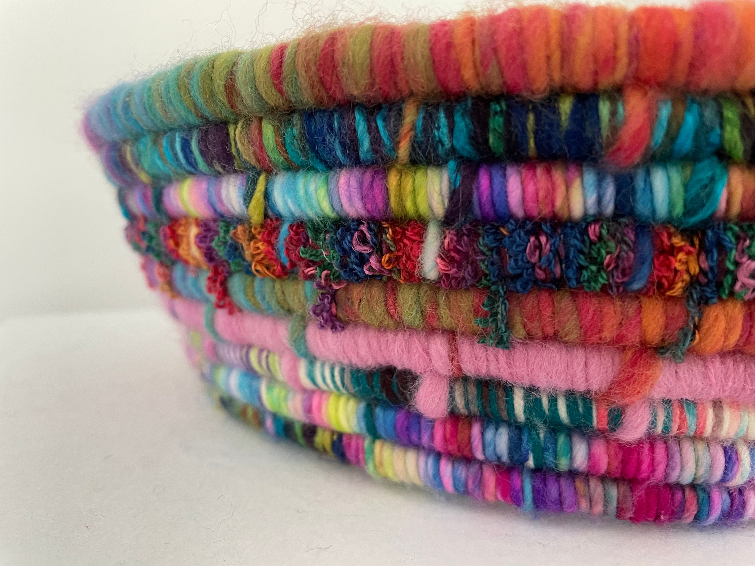 Hippy Decor | Woven Basket | Eclectic Home Decor | Table Decor | Foyer ...