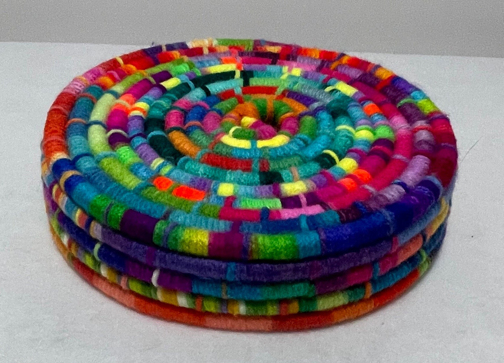 Small Rope Basket Rainbow Basket Small Tray Basket Rope Basket Rainbow ...