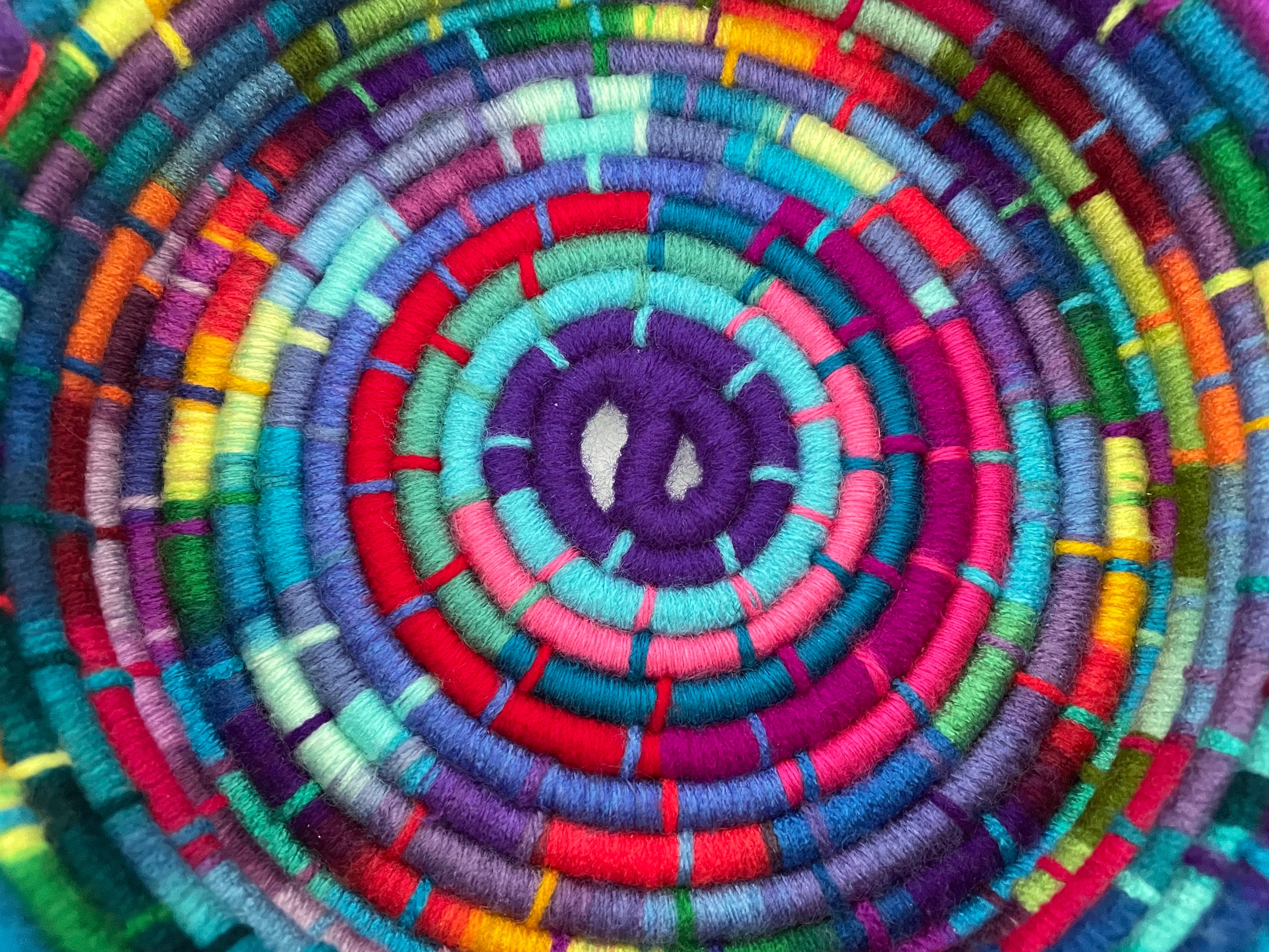 Colorful Home Decor Basket Handmade Rope Basket Housewarming Gift ...