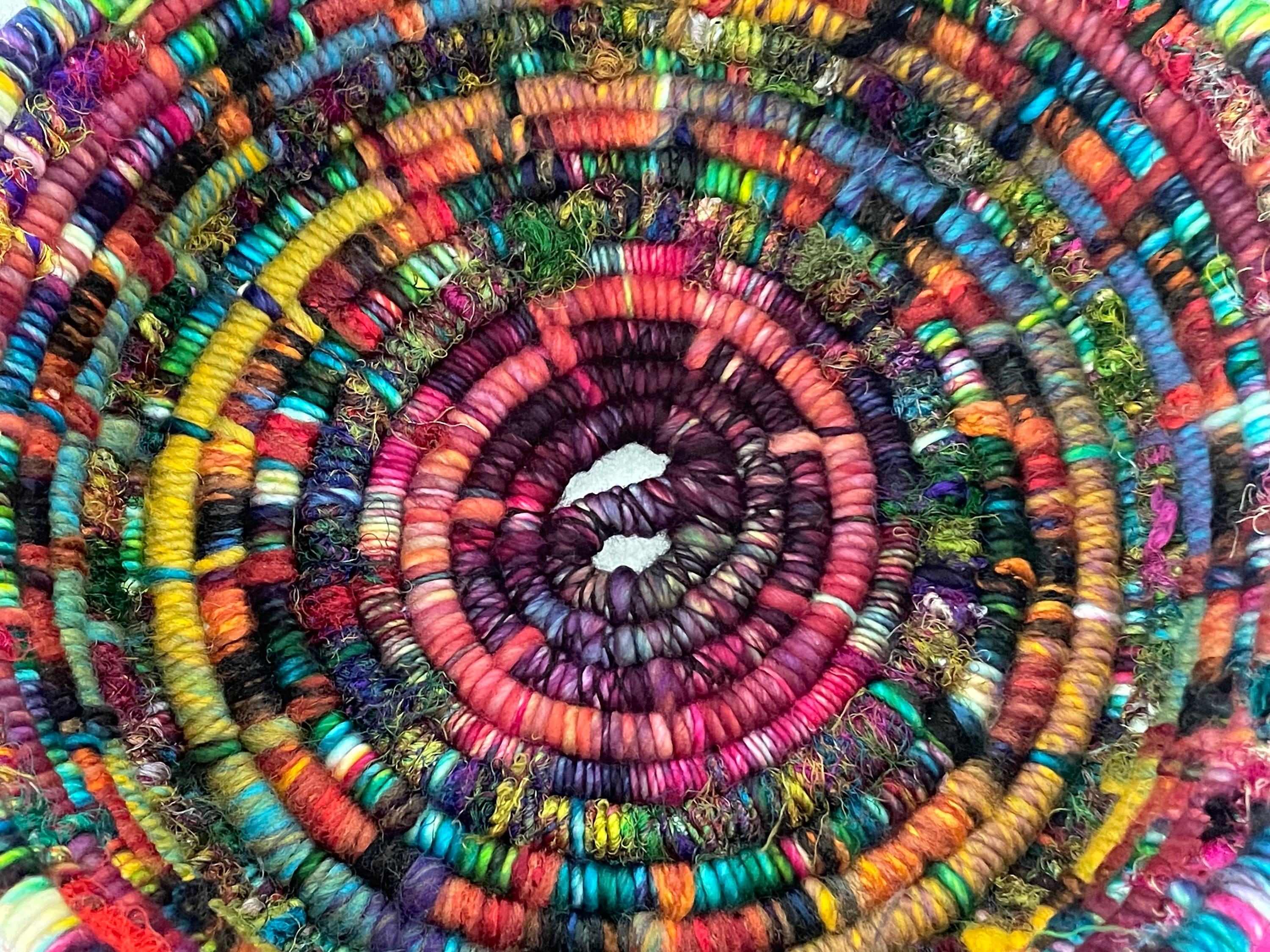 Unique Rope Basket Wild Yarn Boho Basket Woven Basket Bohemian Style ...