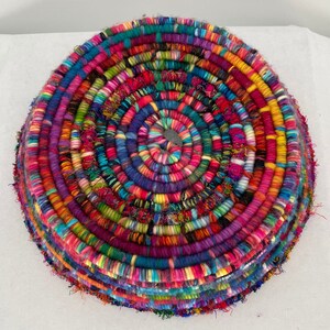 Eclectic Gift Woven Basket Unique Rope Basket Fiber Art Basket Fun Home ...