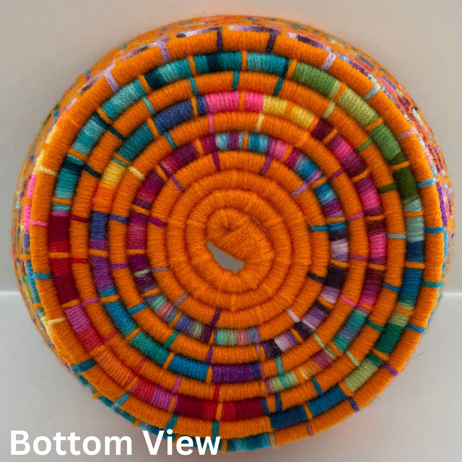Orange Basket Colorful Basket Orange Multicolor Basket Entryway Basket ...